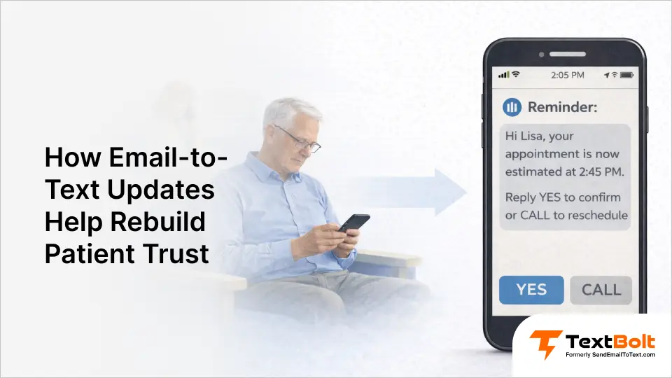 How to Rebuild Patient Trust with Email-to-Text Updates
